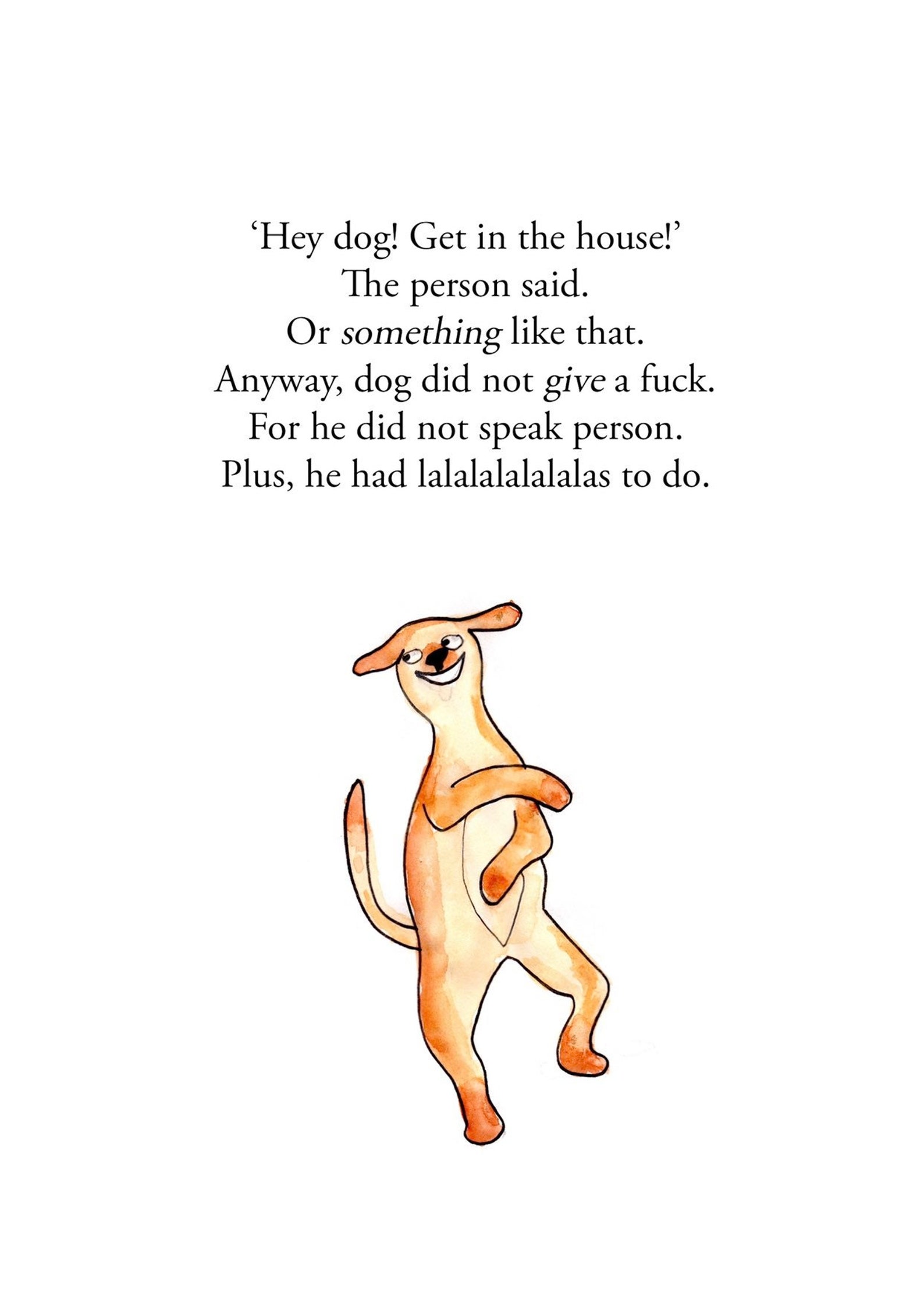 Lala Dog - Signed Print by Zeppelinmoon - Etsy UK