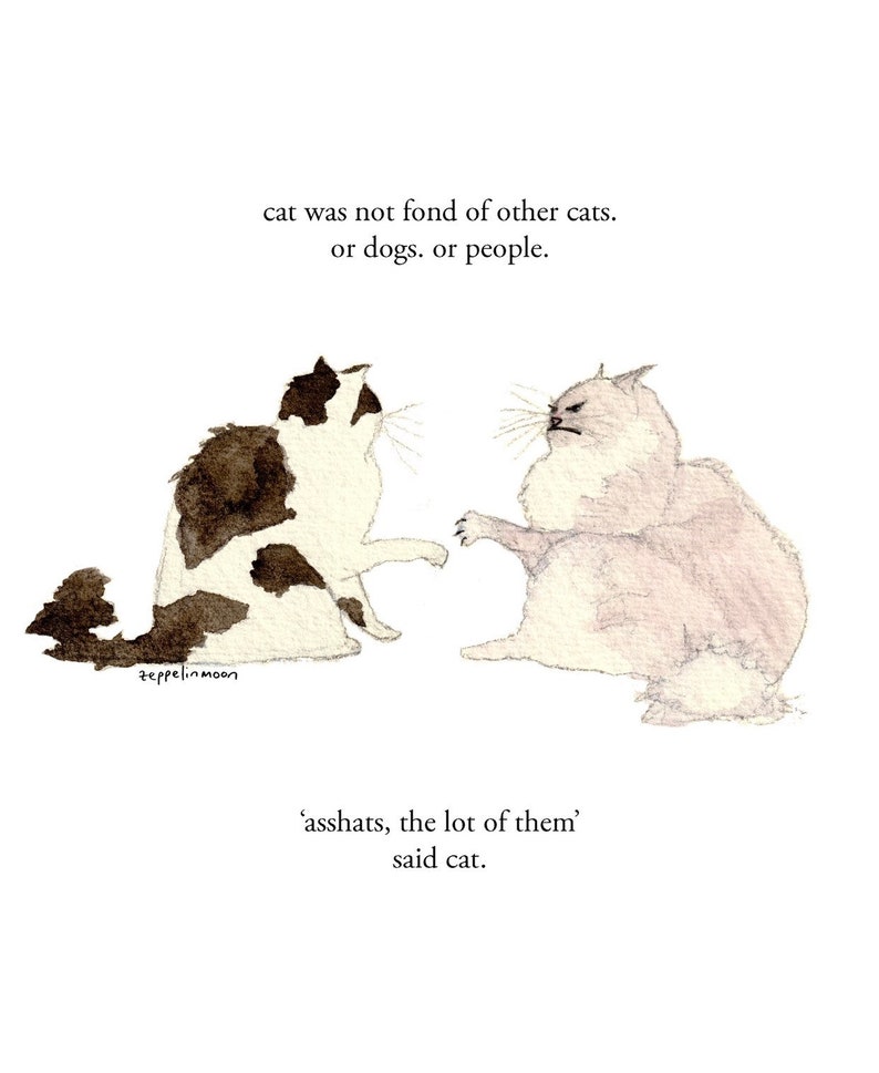 Asshats Print Signed by Zeppelinmoon - Etsy