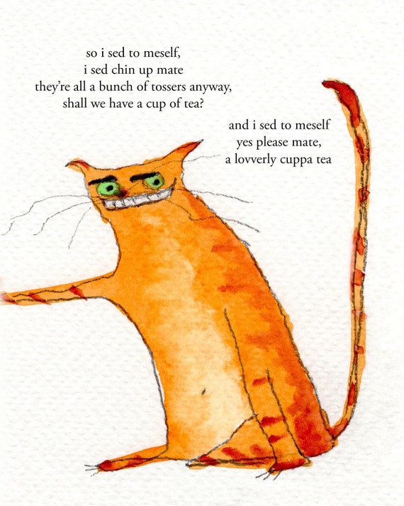 Lovverly Cuppa Tea Signed Print by Zeppelinmoon - Etsy UK