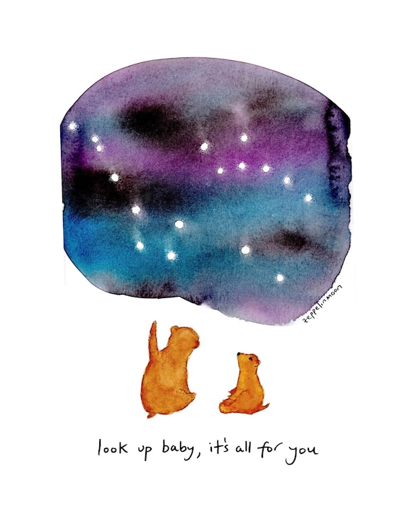 Look up Baby Signed Print by Zeppelinmoon - Etsy
