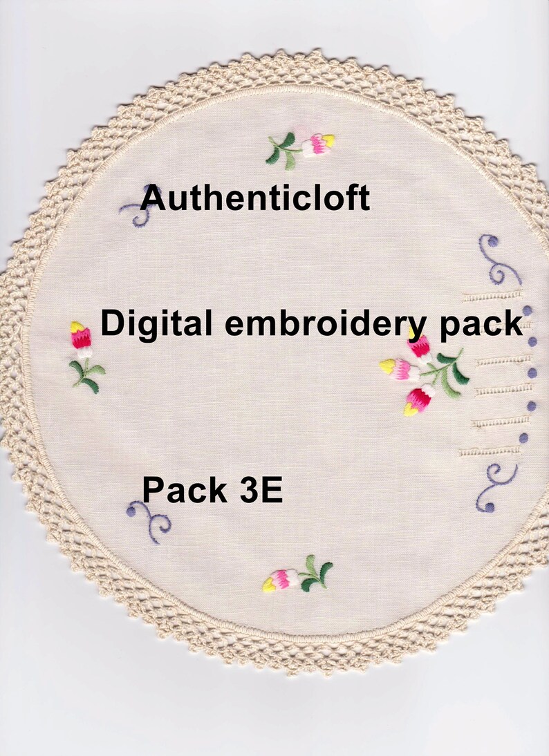 2E. Digital Vintage Linen/digital Vintage Embroidery/printable - Etsy