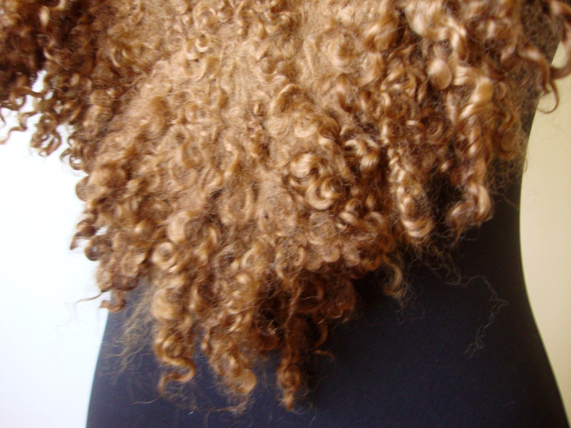 Fur Felted Brown Scarf Woman Ecofriendly Woolen Scarf Fur - Etsy