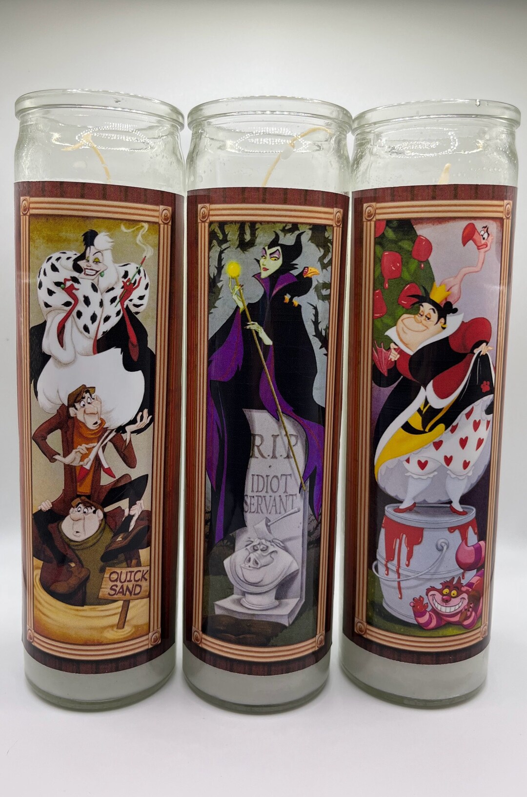 Haunted Mansion Stretching Portrait Villains Candles Set of 3 - Etsy