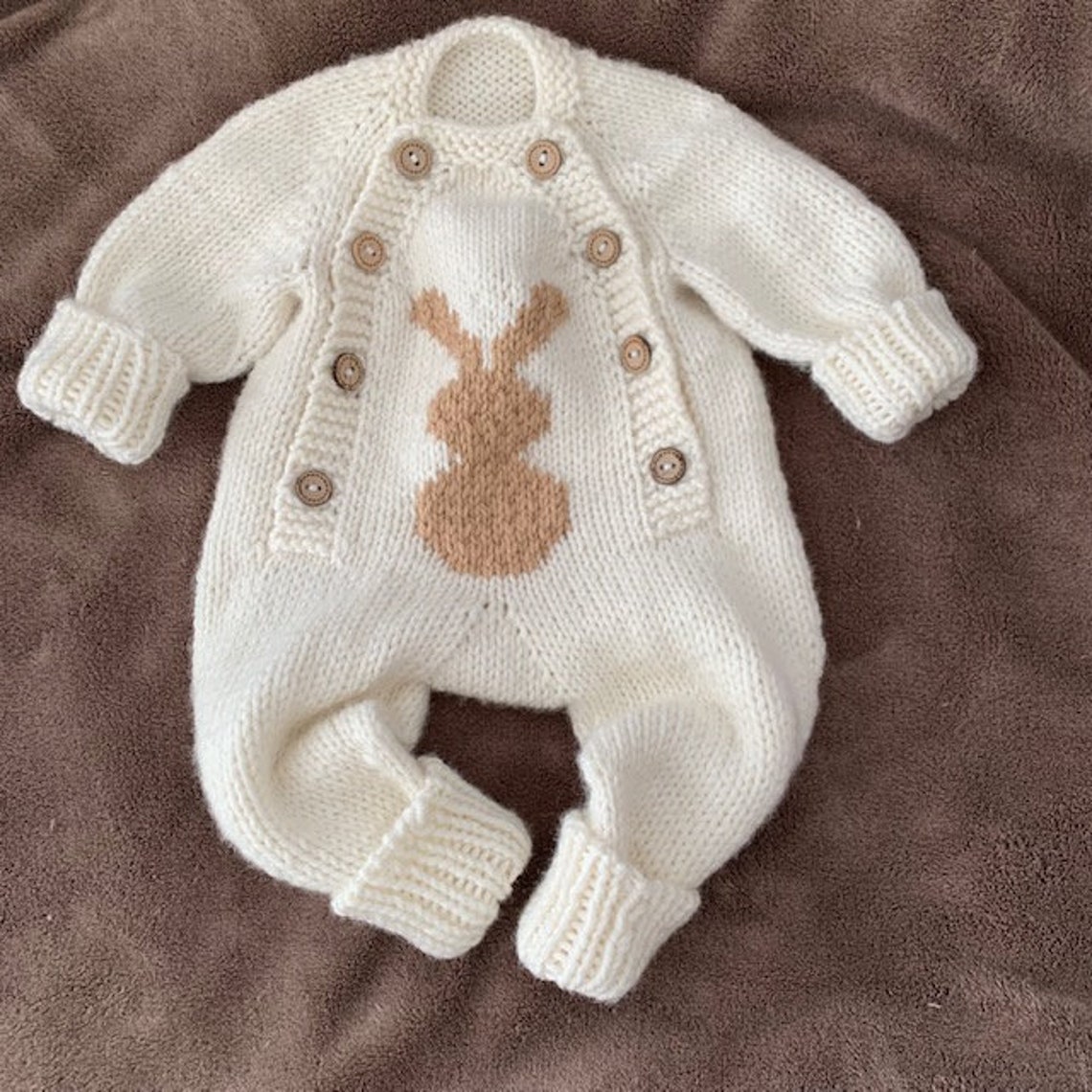 Spanish PDF Pattern Baby Rabbit Romper | Etsy