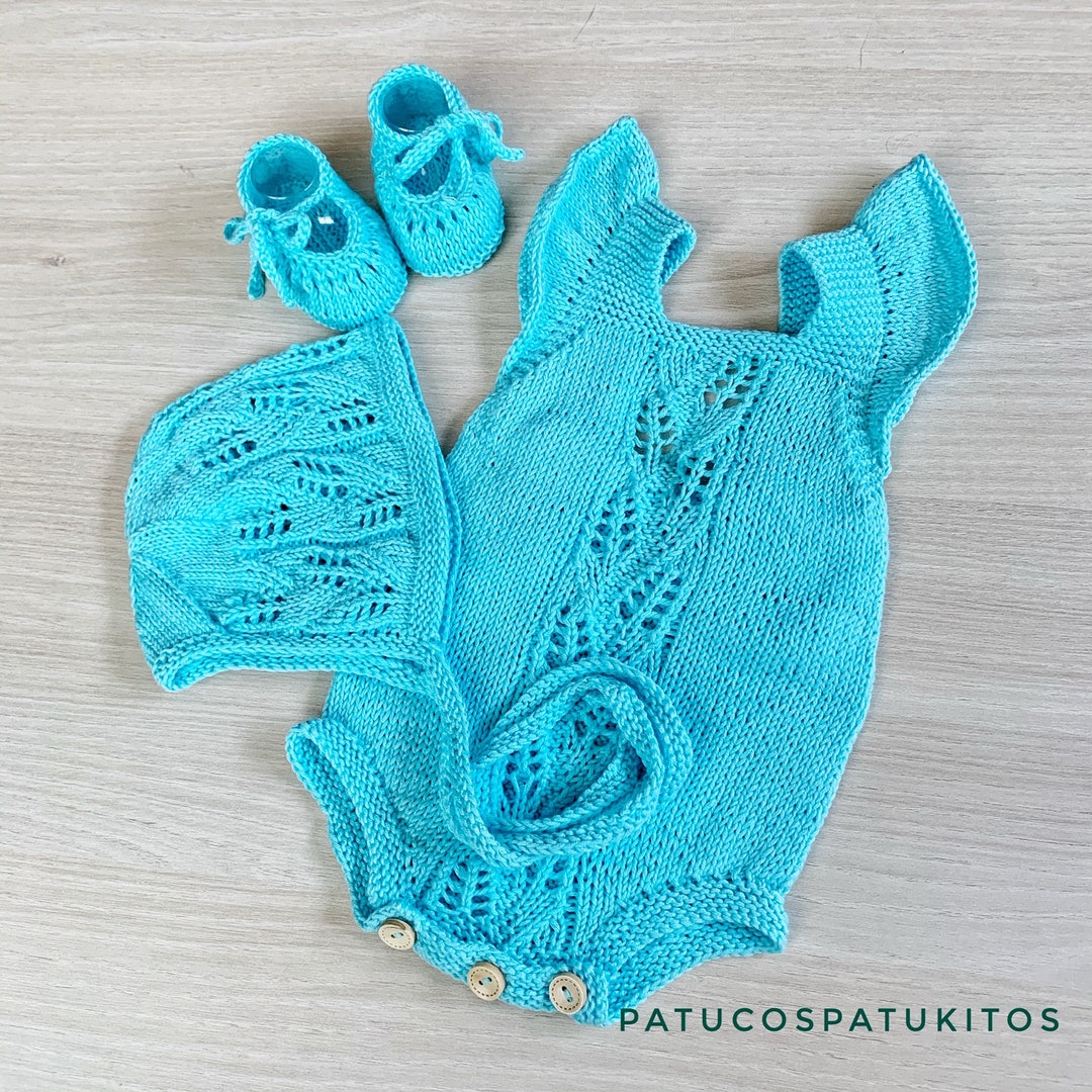 Wonderful Knitted Summer Set for Baby From 0 to 4 M Aprox - Etsy