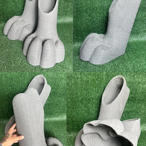TPU Flexible Digitigrade Fursuit Feet Paws - Etsy