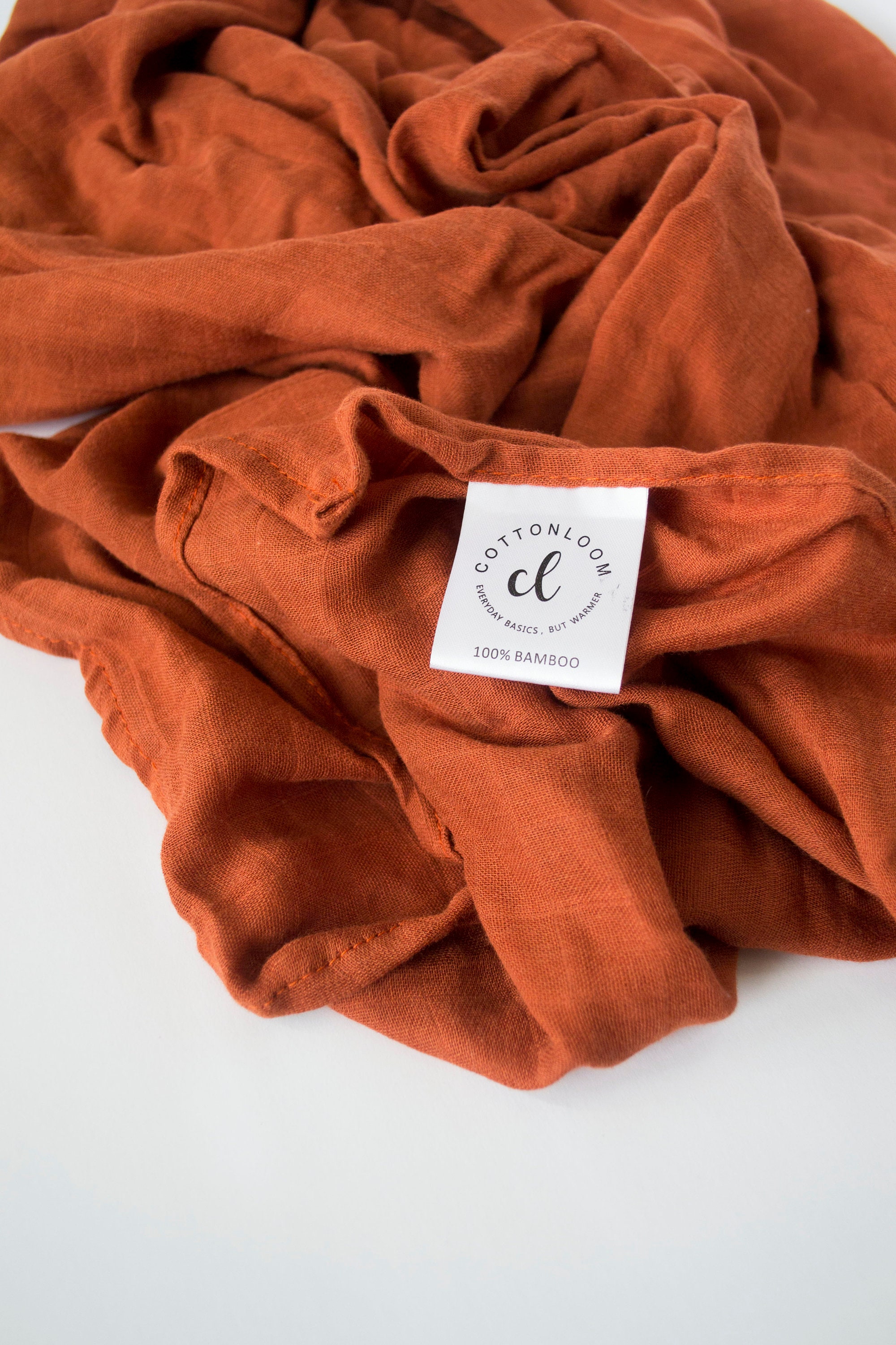 Muslin Baby Blanket Rust Baby Blanket Bamboo Blanket Muslin - Etsy