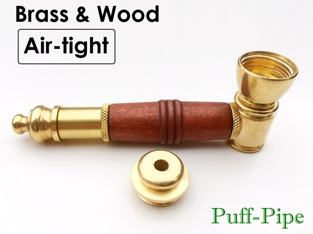 Brass Smoking Pipe,wood Pipe,tobacco Pipe,metal Smoking Pipe,smoking ...