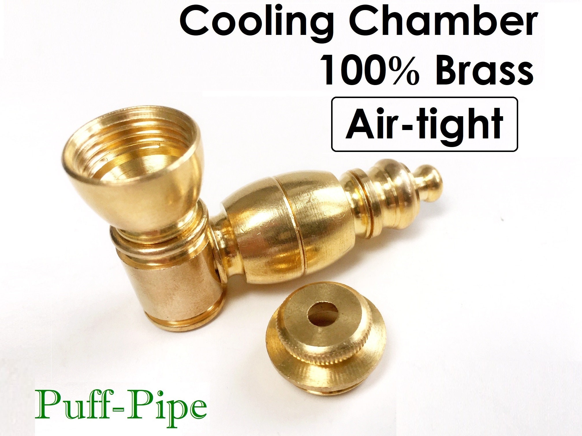 Metal Smoking Pipebrass Smoking Pipeglass Smoking - Etsy