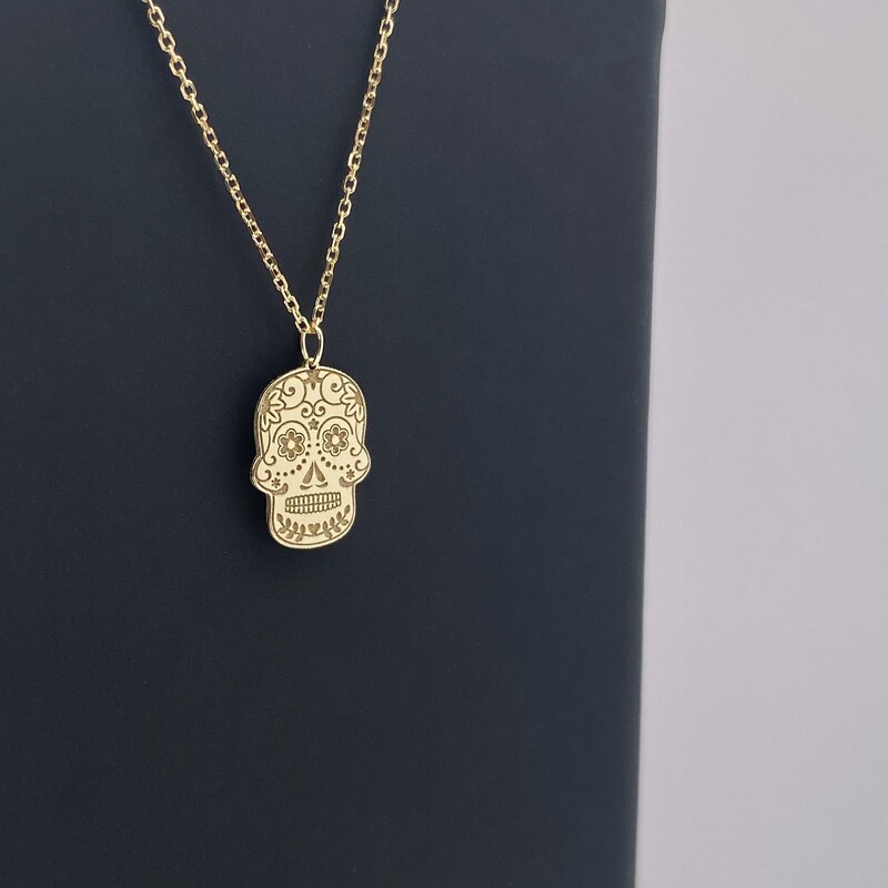 Gold Sugar Skull - Etsy