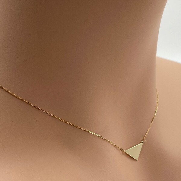 14k Gold Filled Triangle - Etsy