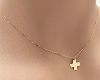 Very Tiny Cross Necklace - Etsy