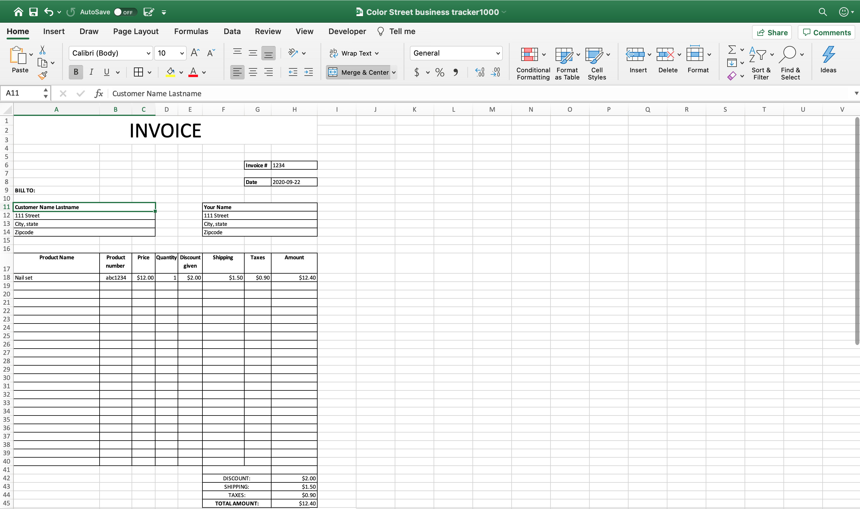 Color Street Tracker, Color Street Business Tracker, Color Street Sales ...