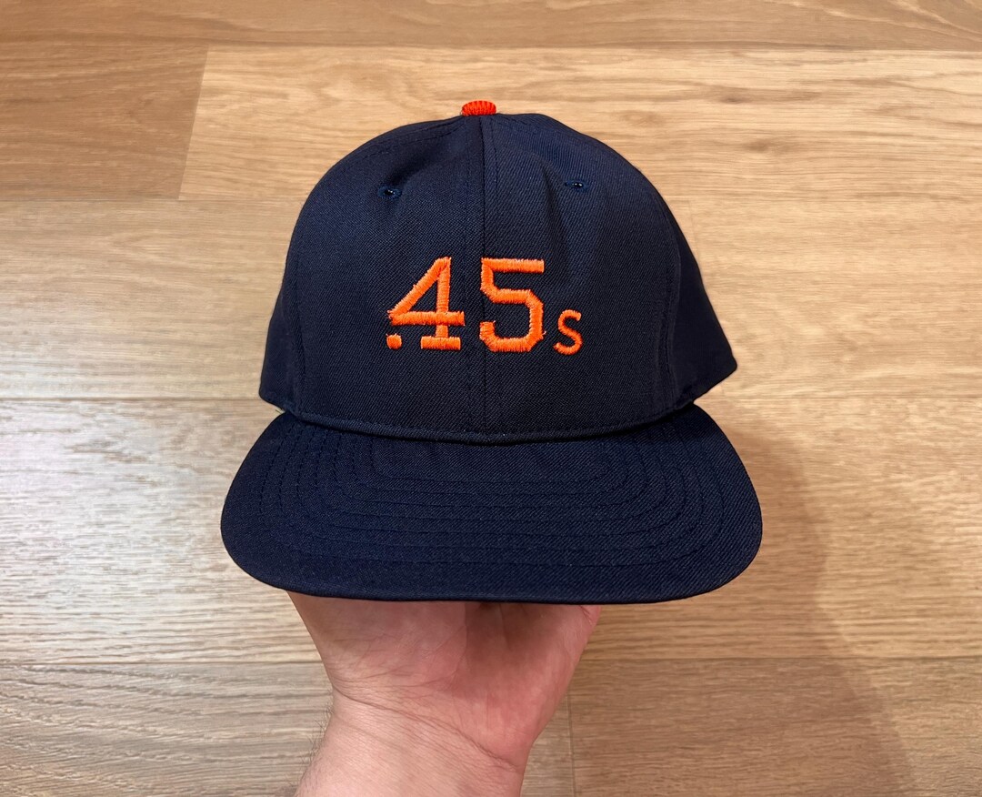Vintage Houston Colt 45s Roman Pro Fitted Hat Sz 7 3/8 MLB Cooperstown ...