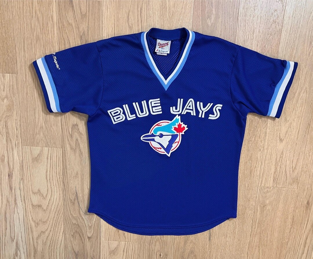 Authentic Toronto Blue Jays Vintage Majestic Diamond Collection 90s BP ...