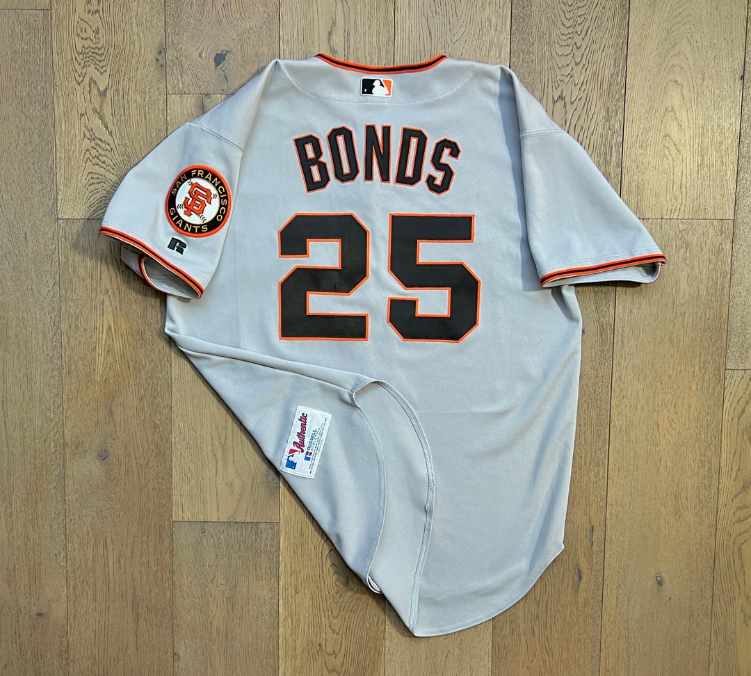 Vintage Russell Authentic San Francisco Giants Barry Bonds 25 Jersey ...