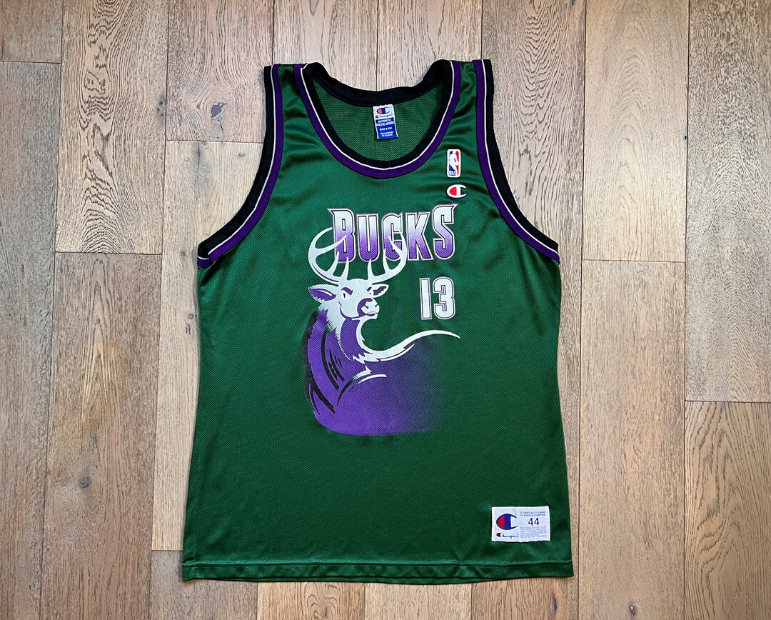Vintage Glenn Robinson Milwaukee Bucks Sz 44 Champion Jersey Big Buck ... Vintage Glenn Robinson Milwaukee Bucks Sz 44 Champion Jersey Big Buck ...