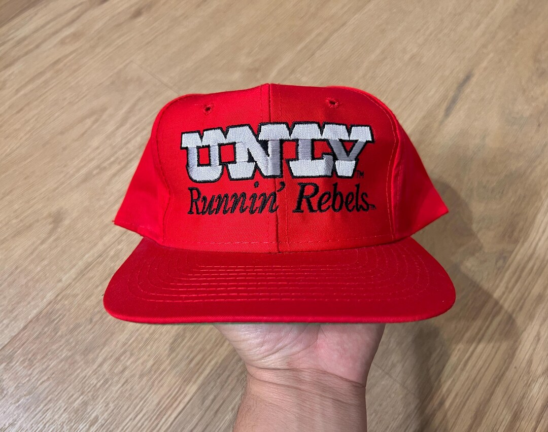 Vintage UNLV Running Rebels Headmaster Snapback Cap Hat Twill Script - Etsy