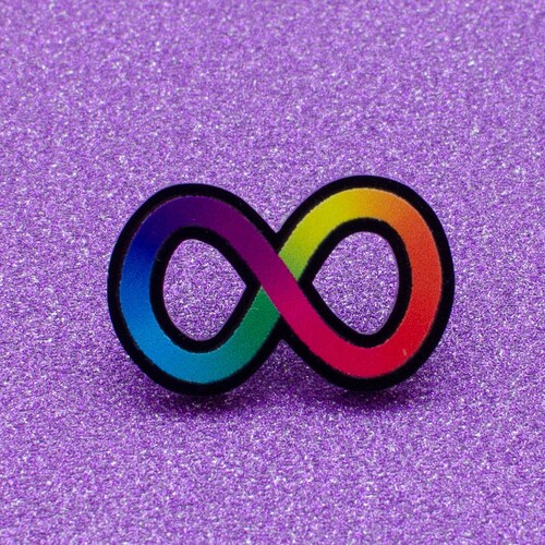 Rainbow Infinity Spectrum PIN Autistic Neurodiversity - Etsy