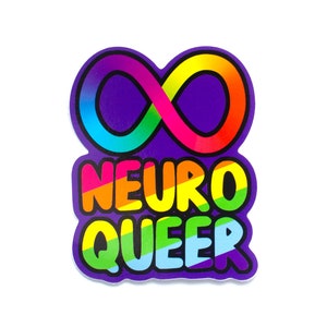 Neuroqueer Infinity Symbol Vinyl Sticker Neurodiversity - Etsy