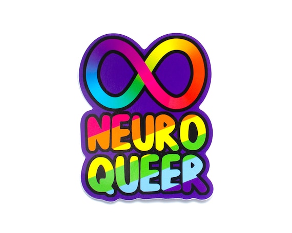 Neuroqueer Infinity Symbol Vinyl Sticker Neurodiversity - Etsy