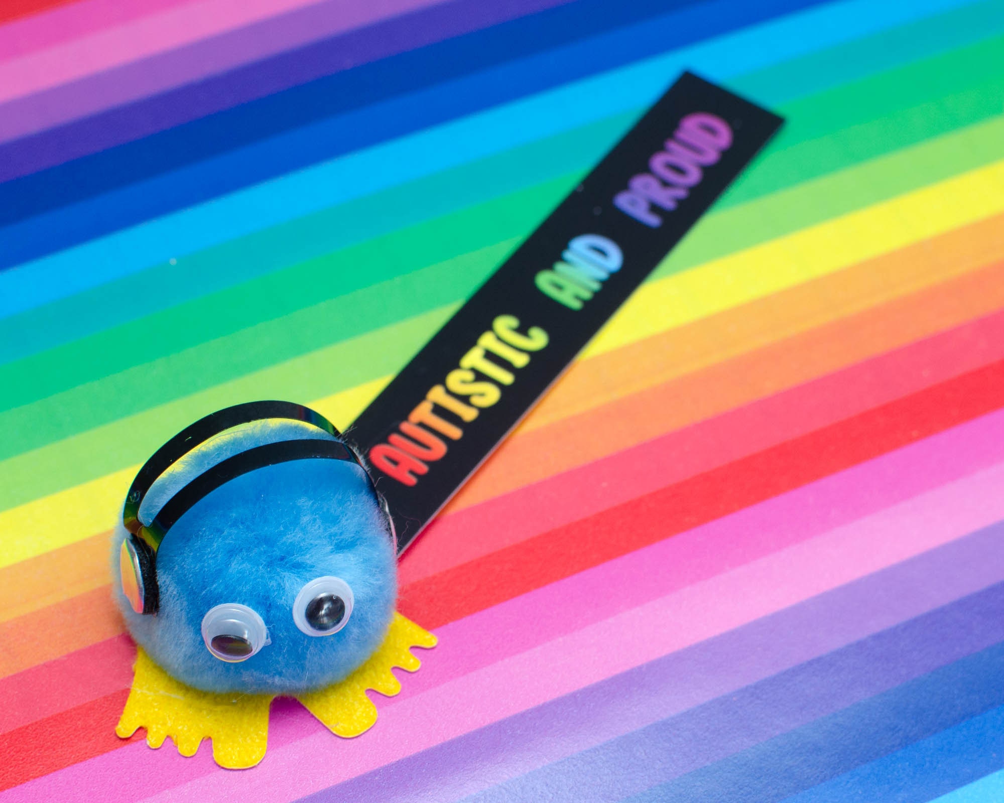 BLUE Autistic and Proud Novelty Bug | Etsy