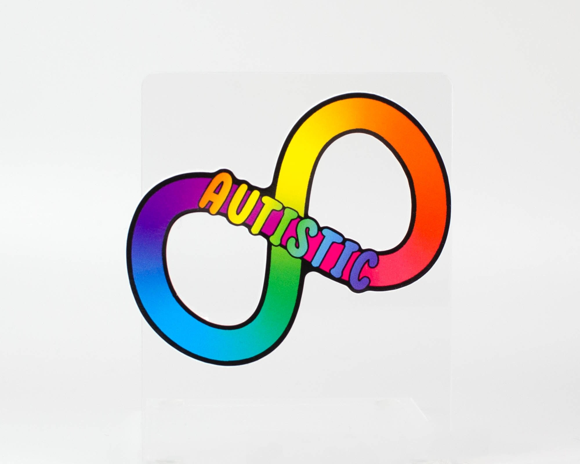 AUTISTIC - Infinity Symbol Vinyl Sticker - Autistic Spectrum ...