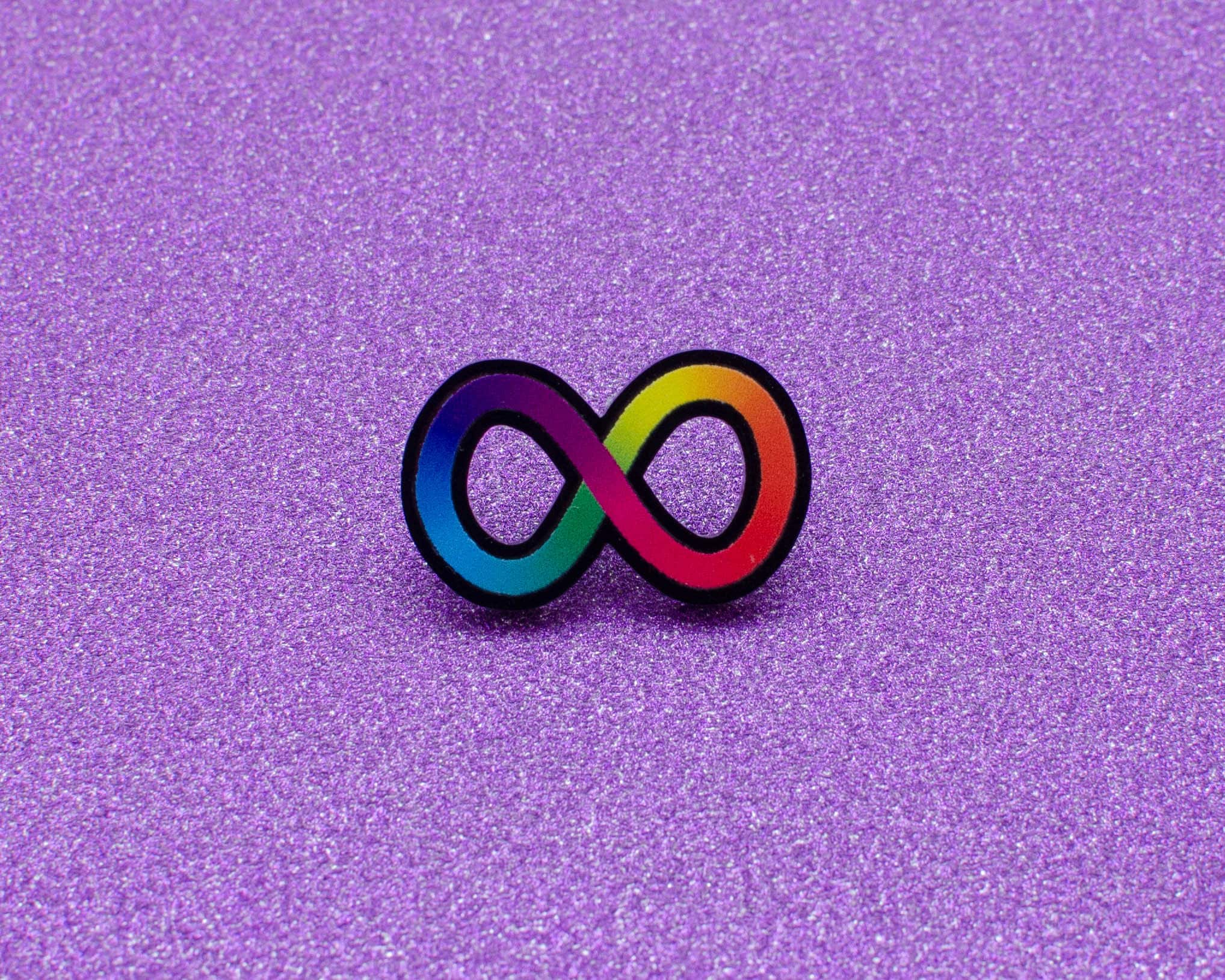 Rainbow Infinity Spectrum PIN Autistic Neurodiversity - Etsy