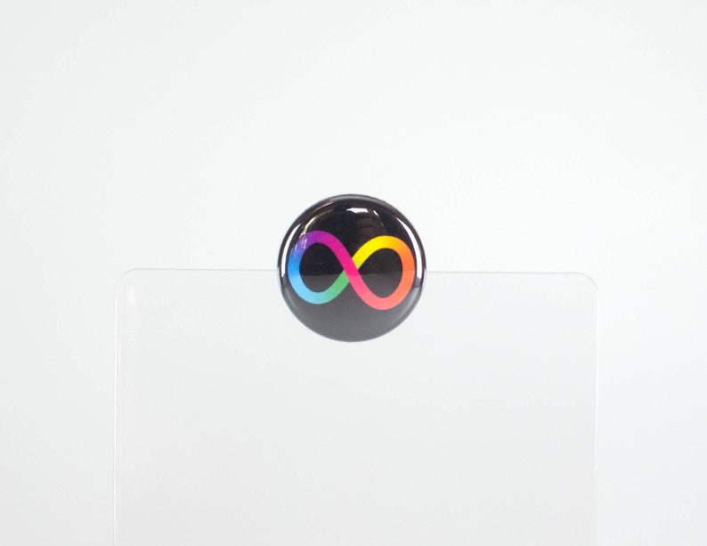 Autistic - Infinity - Neurofabulous Mini Pin Badge - Etsy UK