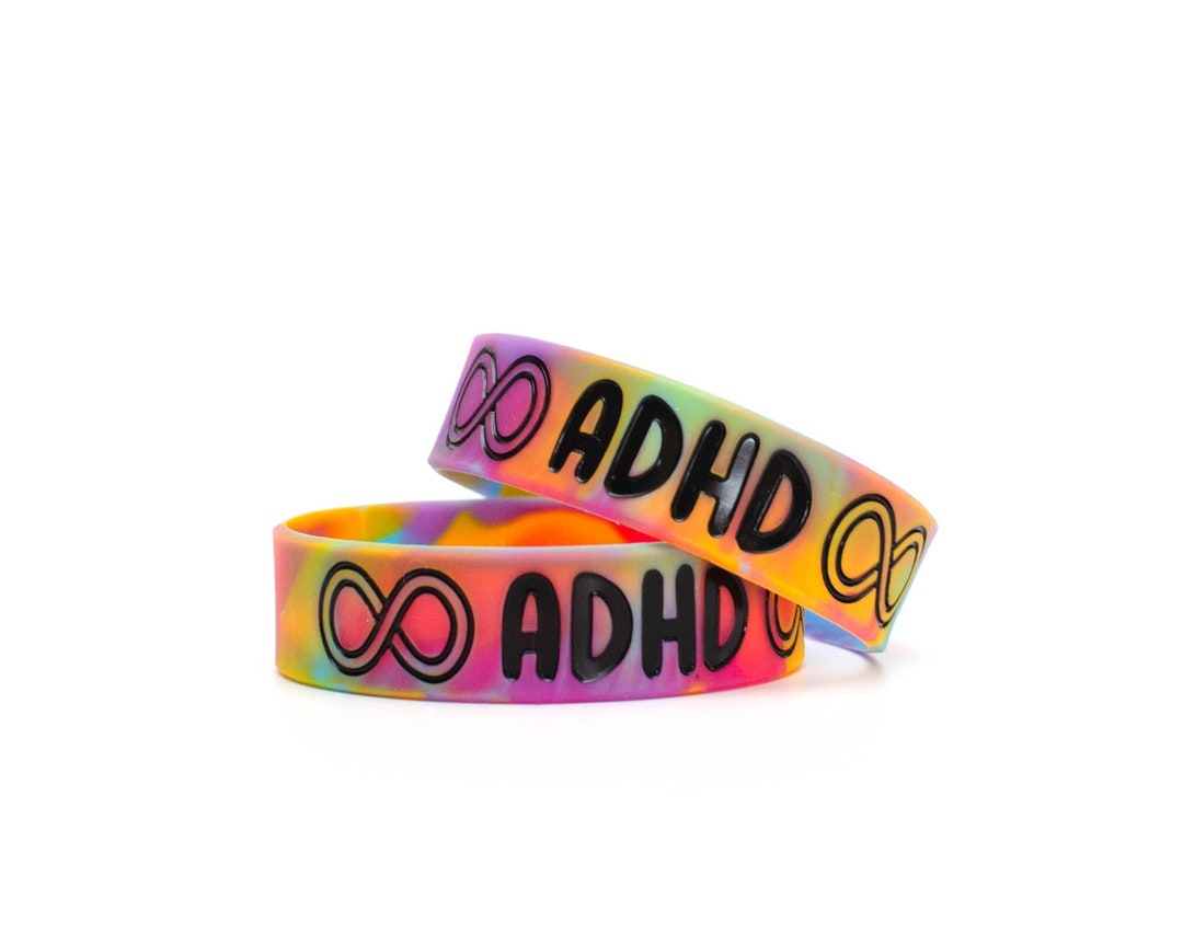 ADULT ADHD Silicone Bracelet Wristband - Etsy