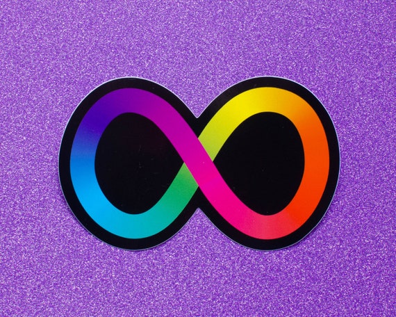 Infinity Symbol Vinyl Sticker Autistic Spectrum | Etsy