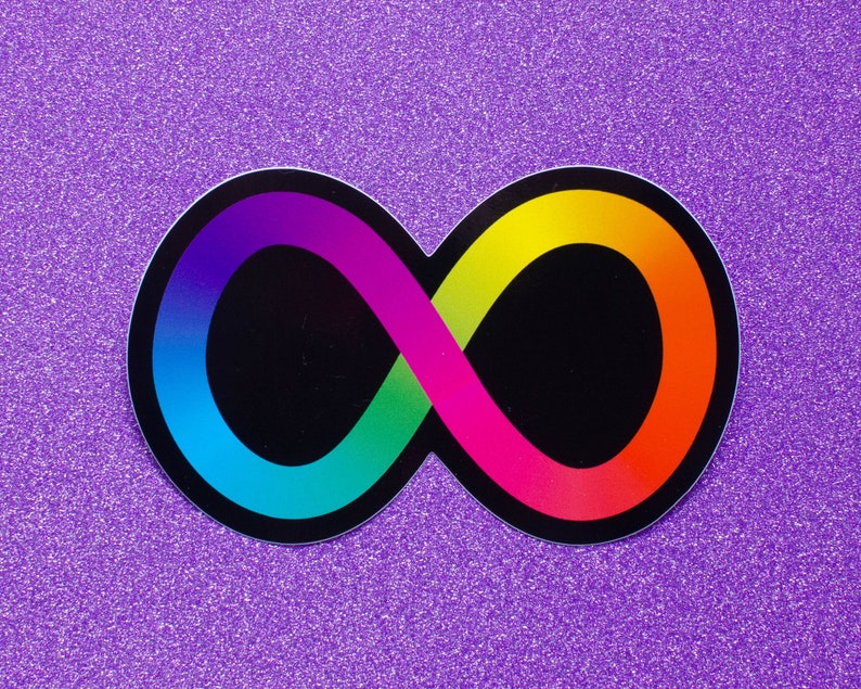 Infinity Symbol Vinyl Sticker Autistic Spectrum - Etsy