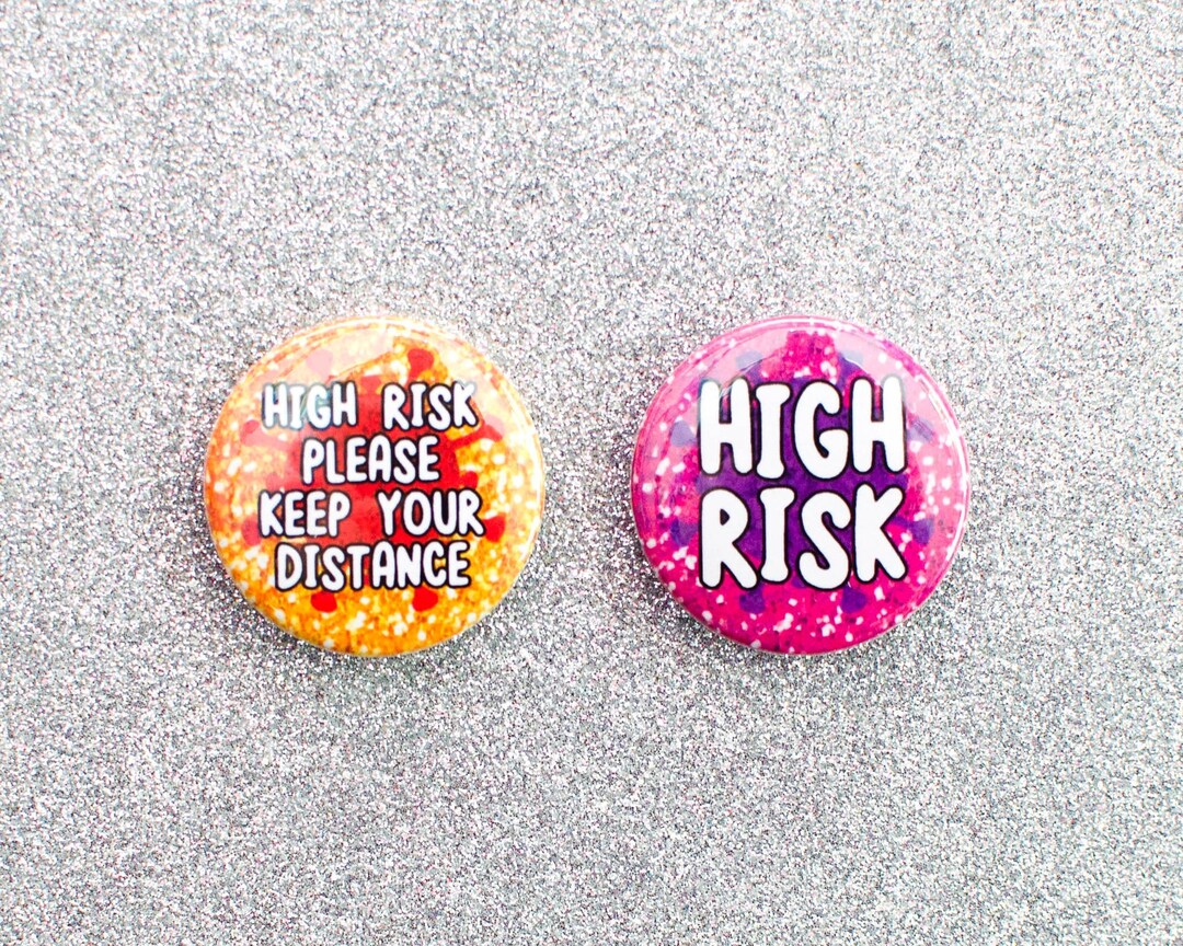 High Risk - Pin Badge - Etsy