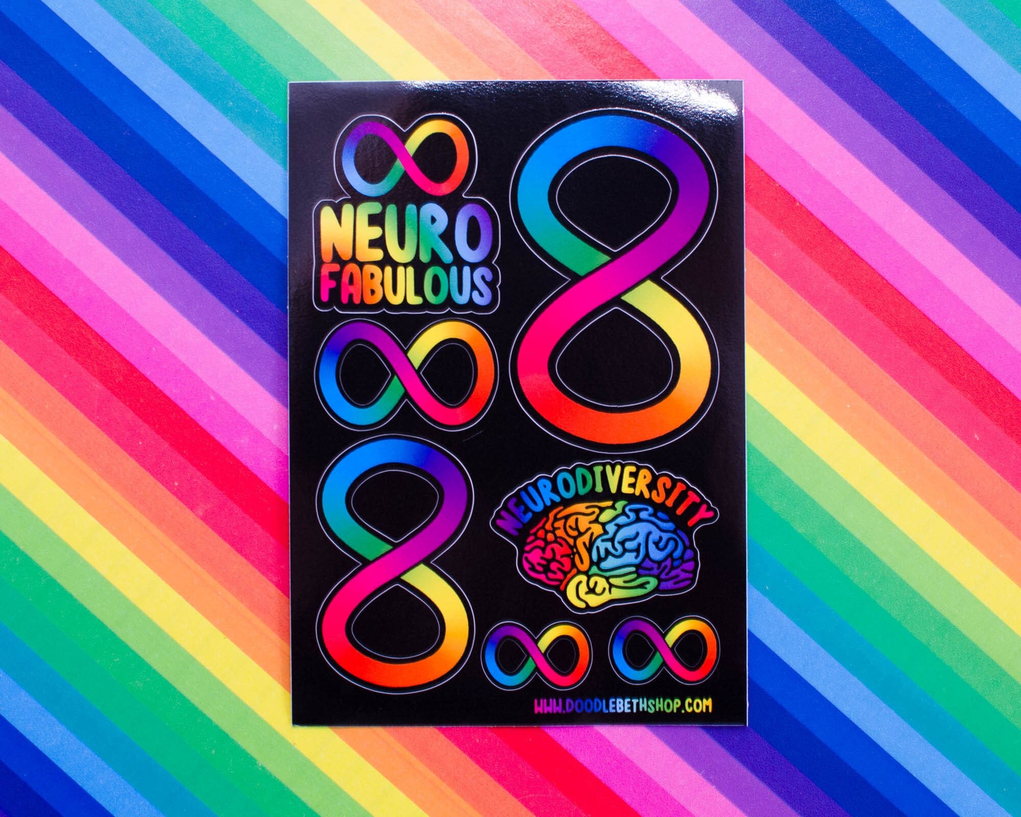 Stickers, Labels & Tags Clings Rainbow ADHD Brain Vinyl Sticker etna.com.pe