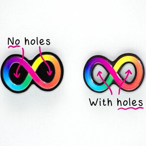 Rainbow Infinity Spectrum PIN Autistic Neurodiversity - Etsy