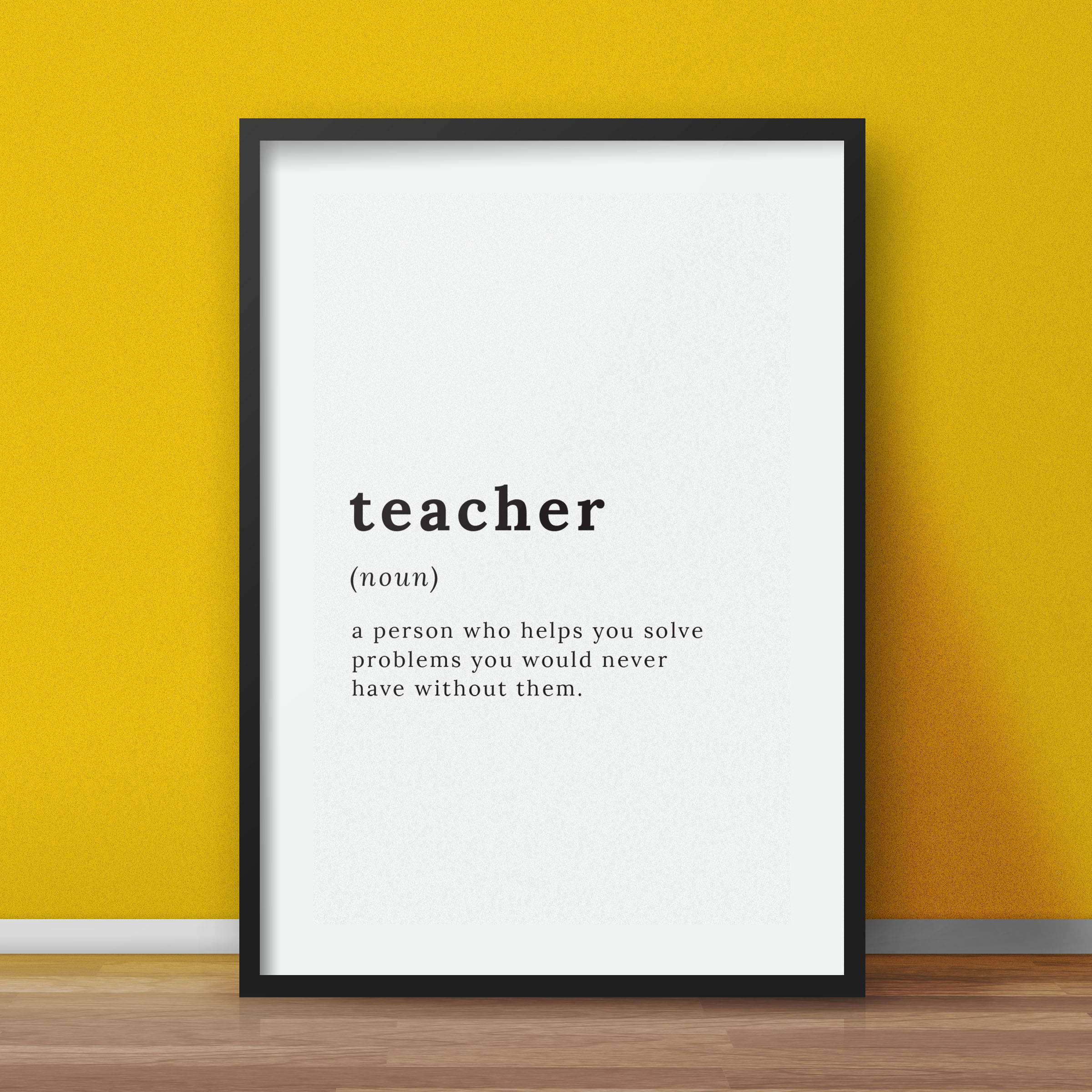 Teacher Definition Definition poster print Printable | Etsy
