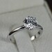 2 CT Solitaire Diamond Engagement Ring, 6 Prong Diamond Ring, Round H ...