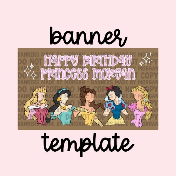 Princess Banners - Etsy