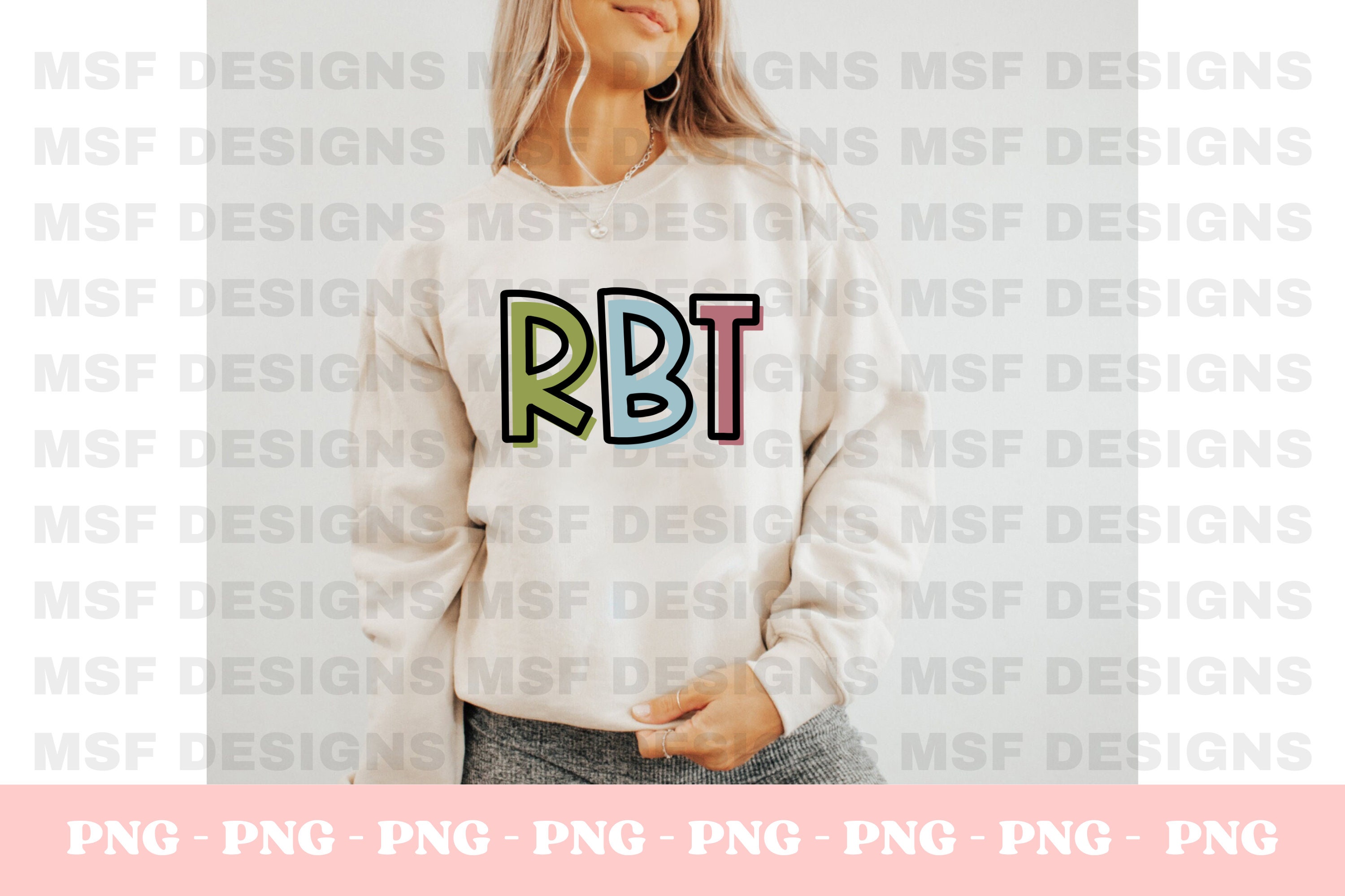 RBT PNG, Colorful Registered Behavior Technician Design, Sublimation ...