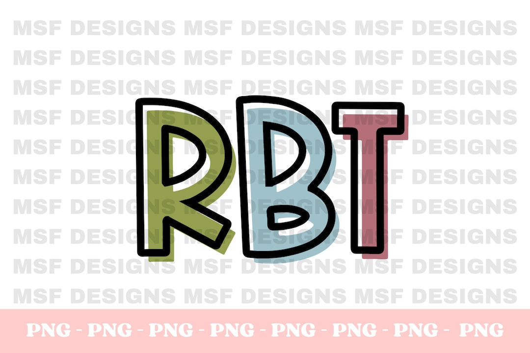 RBT PNG, Colorful Registered Behavior Technician Design, Sublimation ...