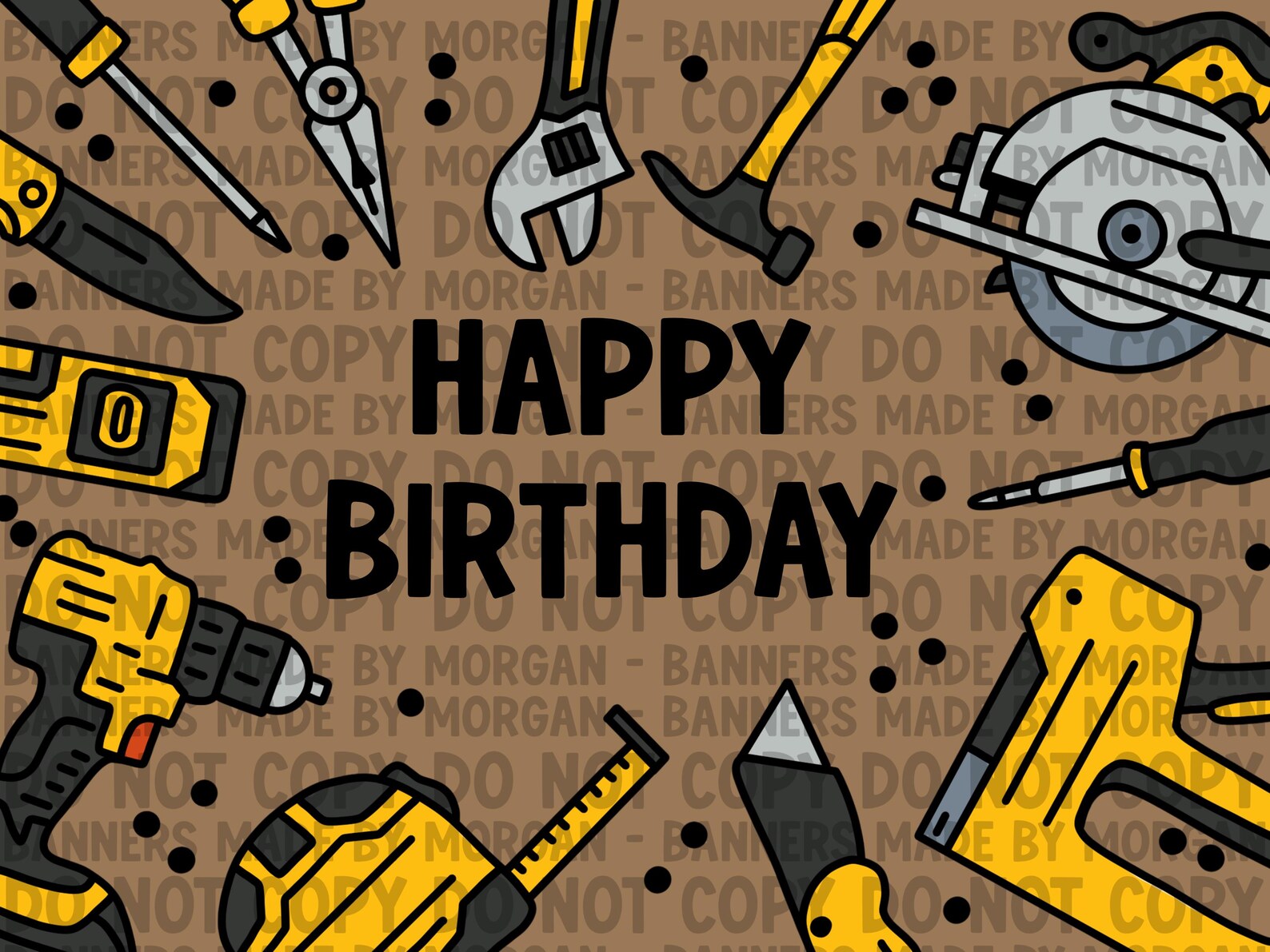 Father's Day Banner Template | Dads Day Banner | Birthday Banner for ...