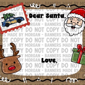 Letter to Santa Banner Template | DIGITAL FILE | Santa Letter Banner ...