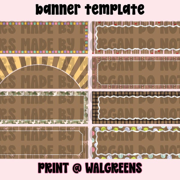 Squiggly Banner Border - Etsy