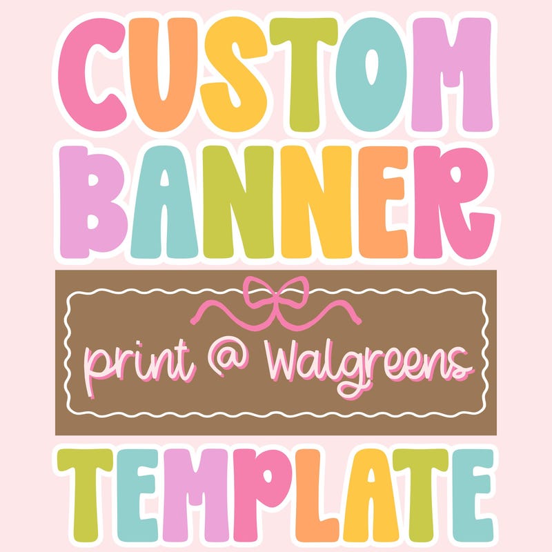 Custom Walgreens Banner - Etsy