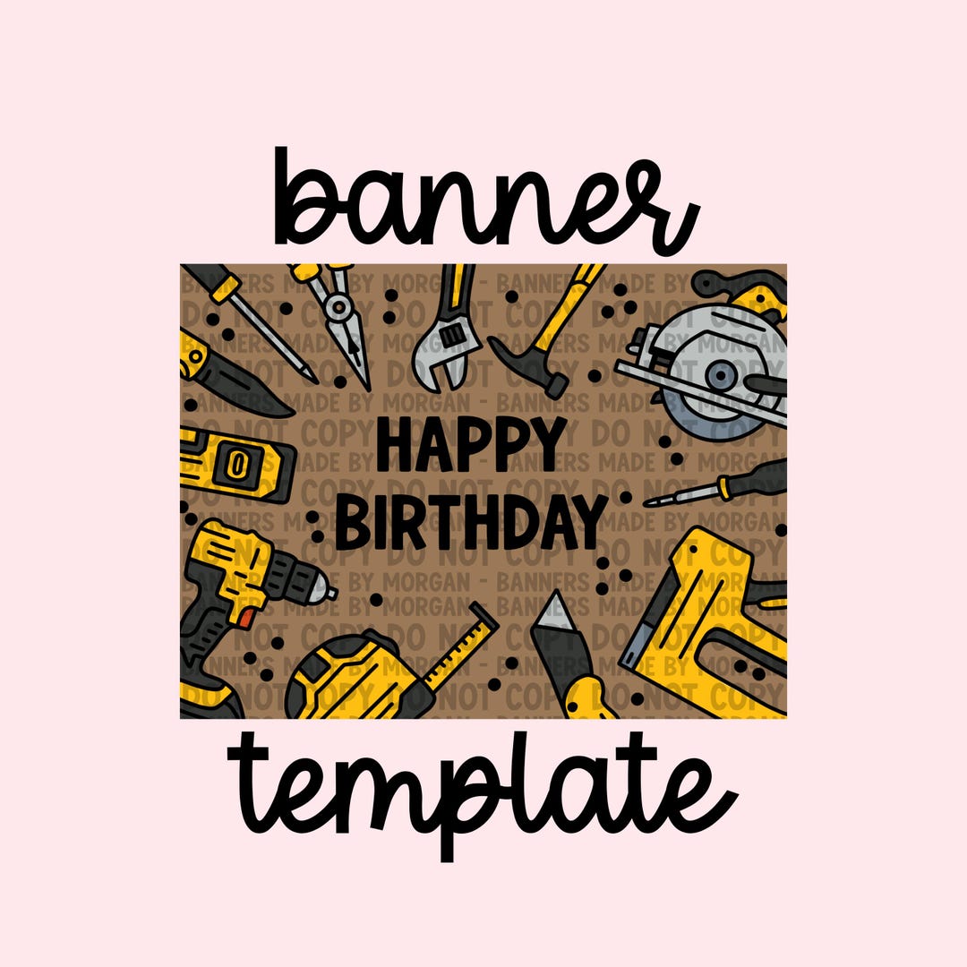 Father's Day Banner Template | Dads Day Banner | Birthday Banner for ...