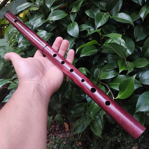 G Major Purpleheart Flute. Handmade Wooden Irish Style Flute, Made in ...