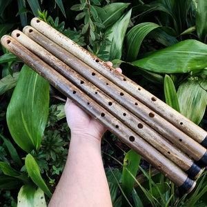 Arabian Style Bamboo Flute in the Key of Low E, With a Rustic Persian ...