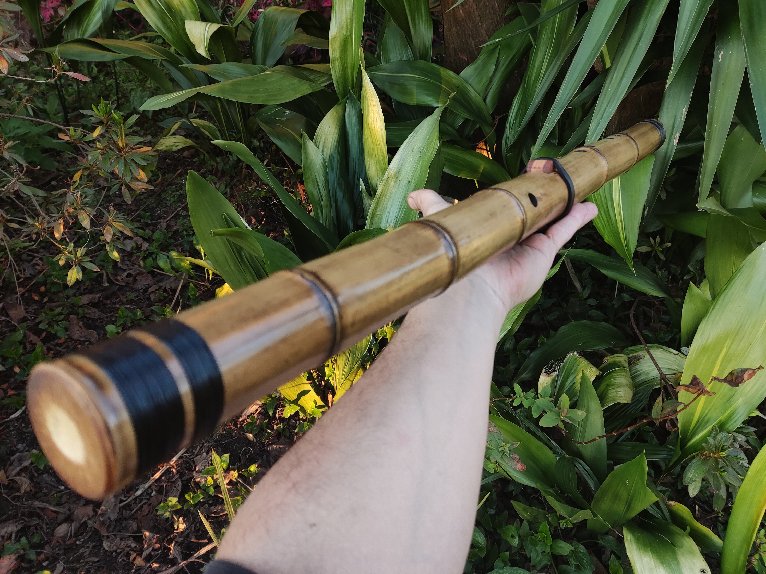 Side Blown Ethnic Native American Style Bamboo Flute in the Key of Eb4 ...