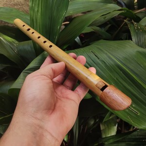 Tin Whistle in High C Handmade Out of Bamboo | Simple Wooden Recorder ...