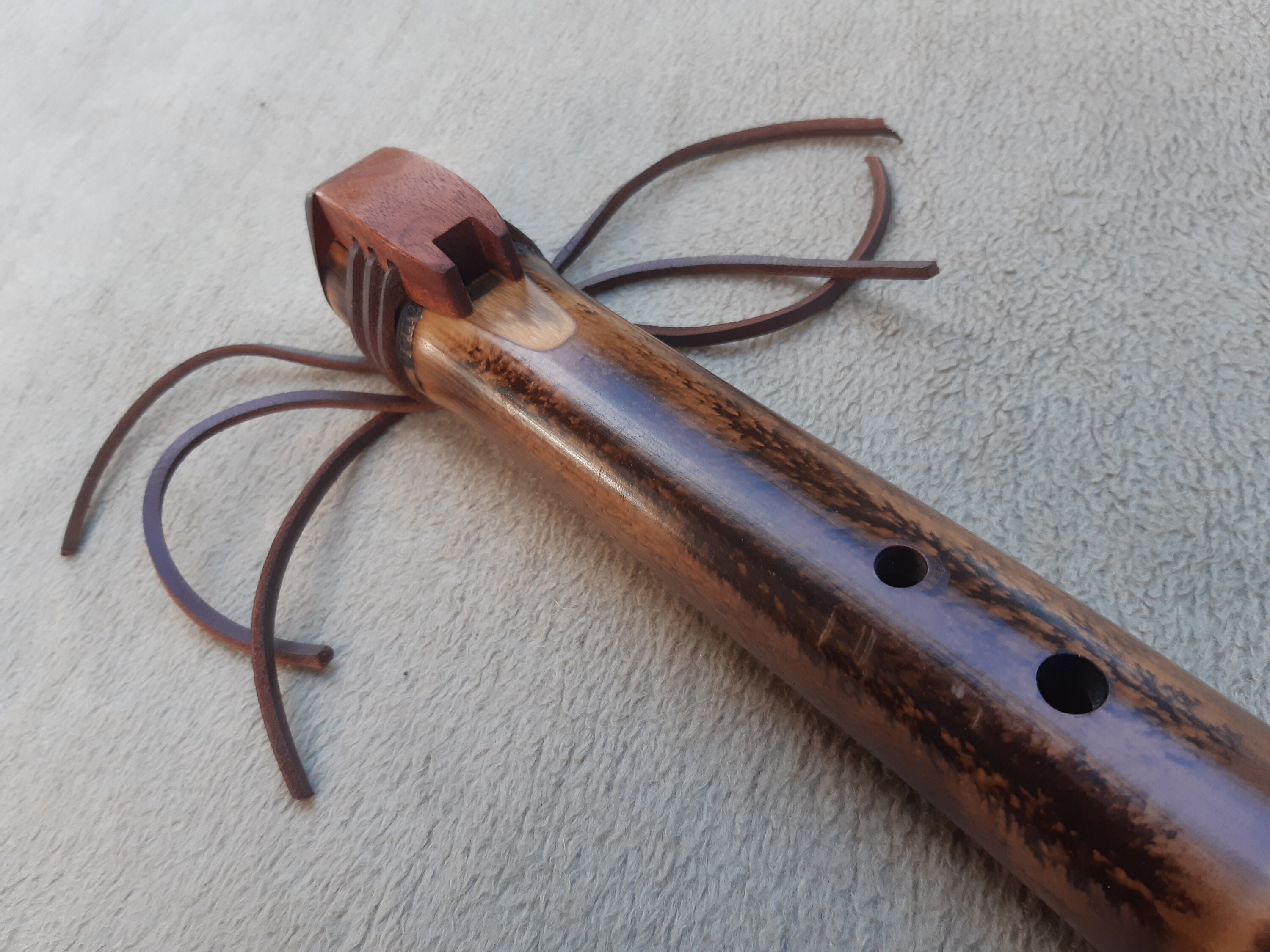 Bamboo Native American style flute in the key of F. Rustic | Etsy